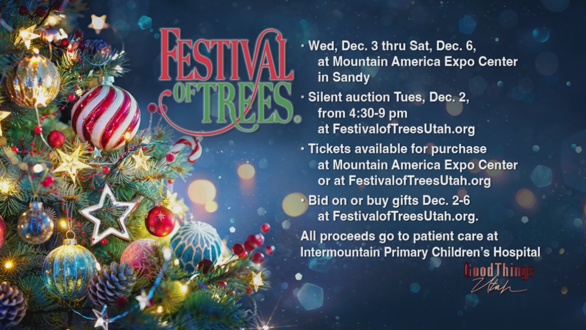 2025 Festival of Trees Kicks Off on Dec. 3 to Benefit Kids at ...