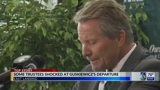 Some trustees shocked at MSU President Guskiewicz’s departure – WLNS 6 News