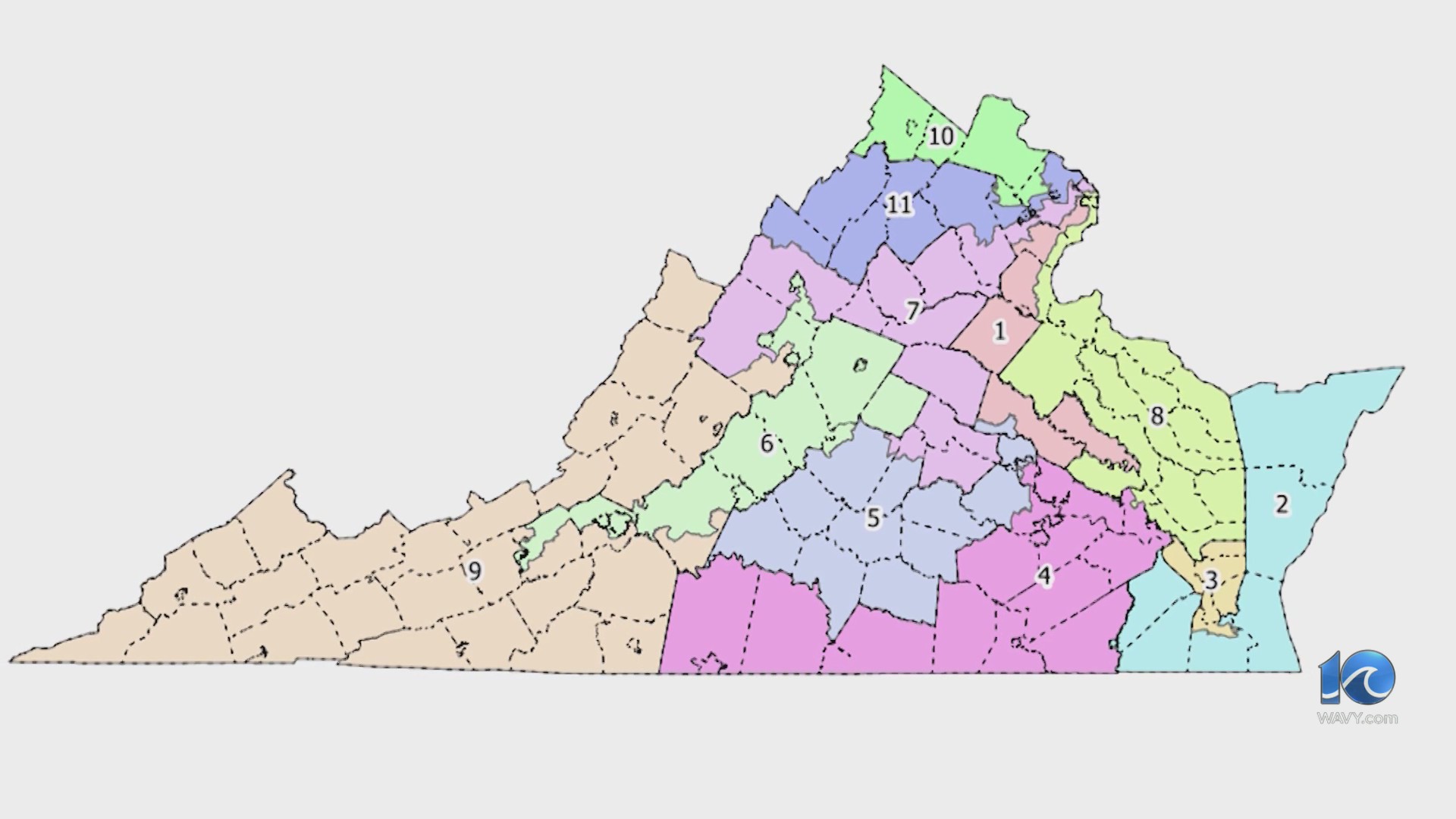 Map How Virginia Democrats Redistricting Proposal Would Reshape