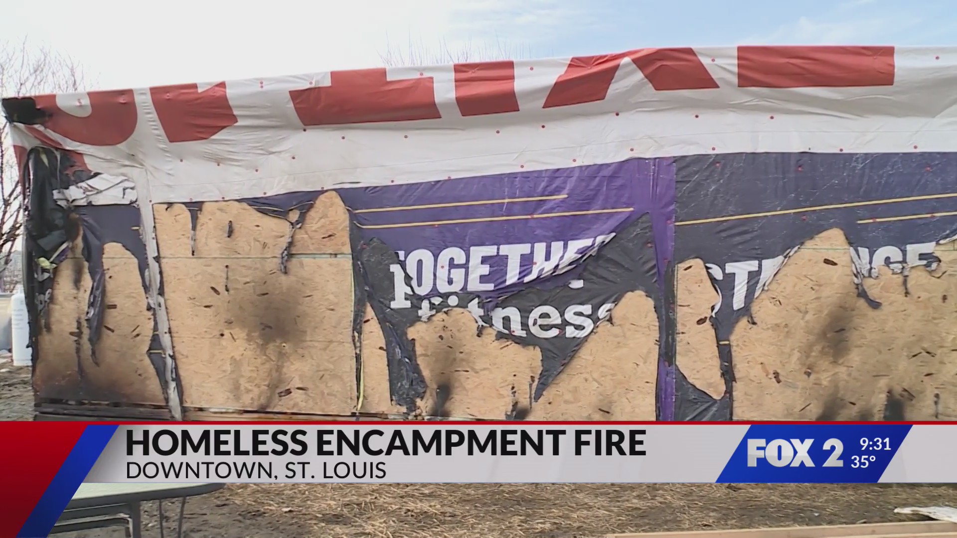 Fire destroys homeless encampment – FOX 2