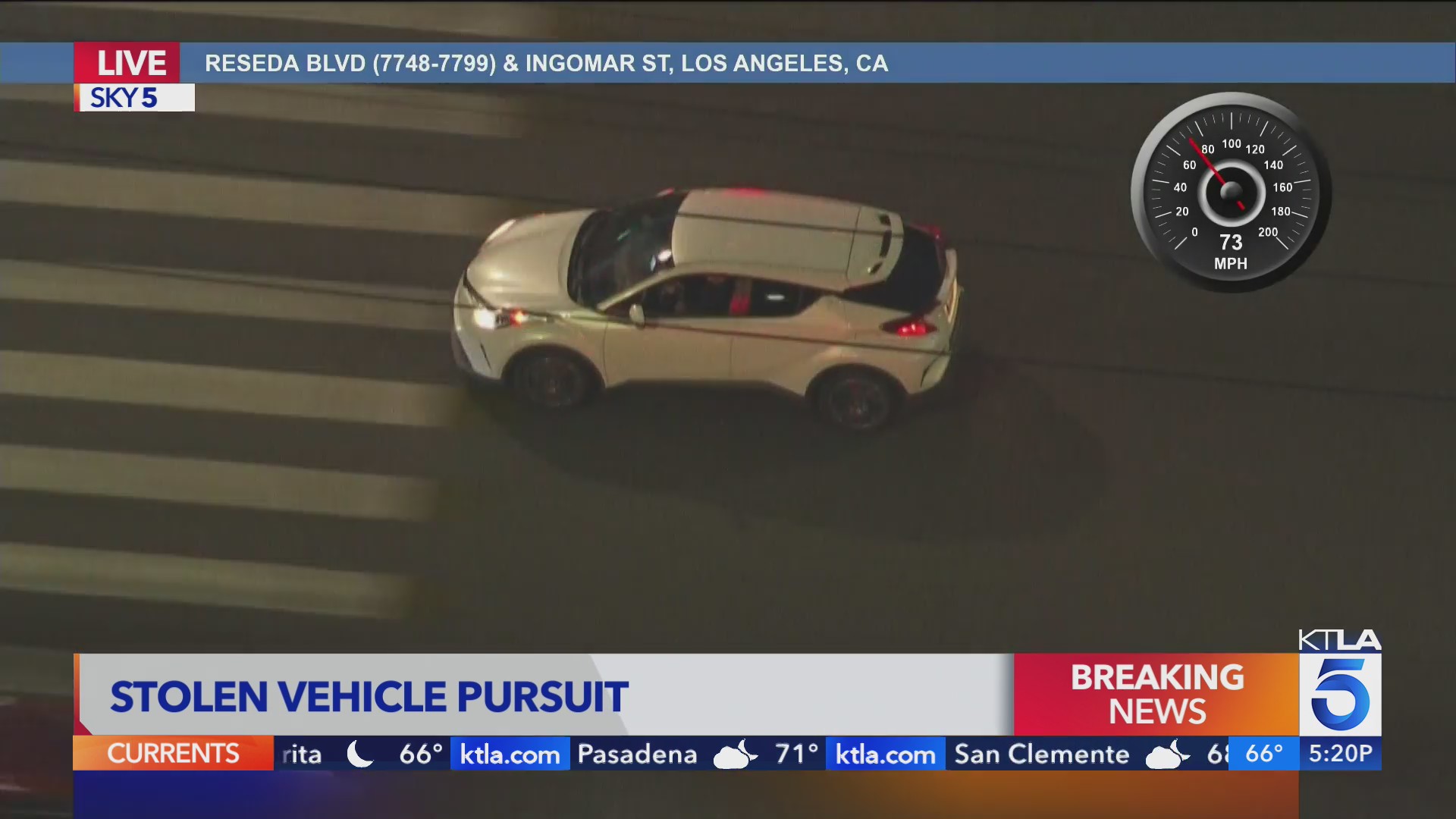 LAPD officers chase suspect in stolen vehicle – KTLA