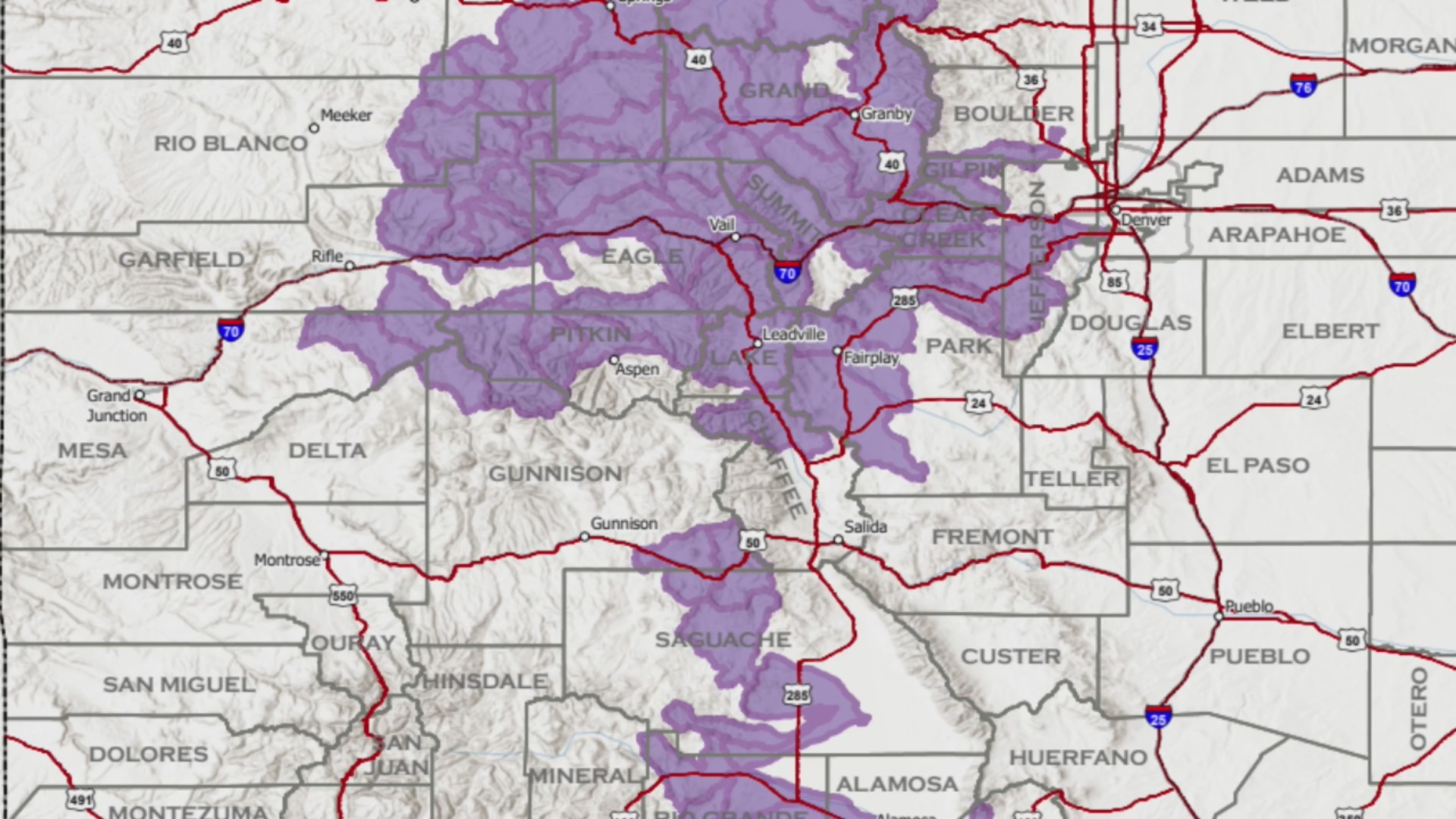 Wolf tracking map shows activity in metro water sheds – FOX31 Denver