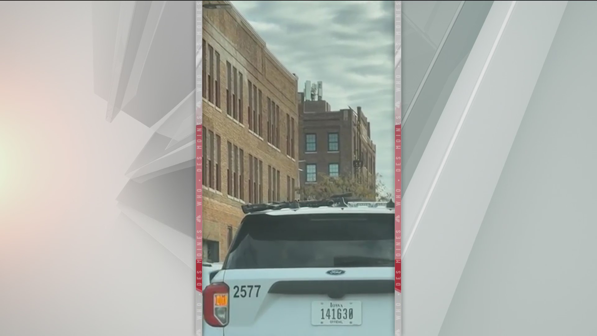 Des Moines police chief addresses video showing rifle left on roof of ...