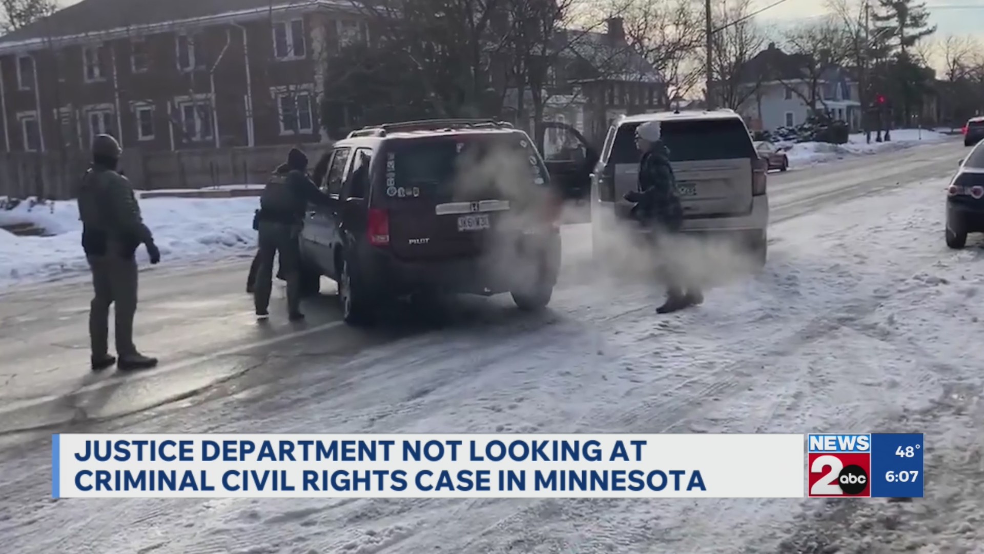 DOJ not looking at criminal civil rights case in Minnesota ICE shooting ...