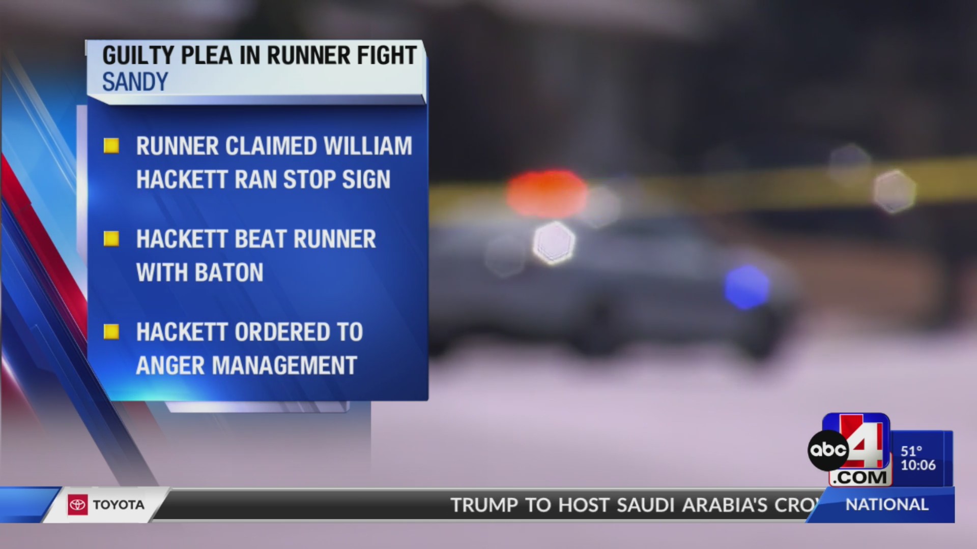 Sandy man admits to beating runner with baton in road rage incident ...