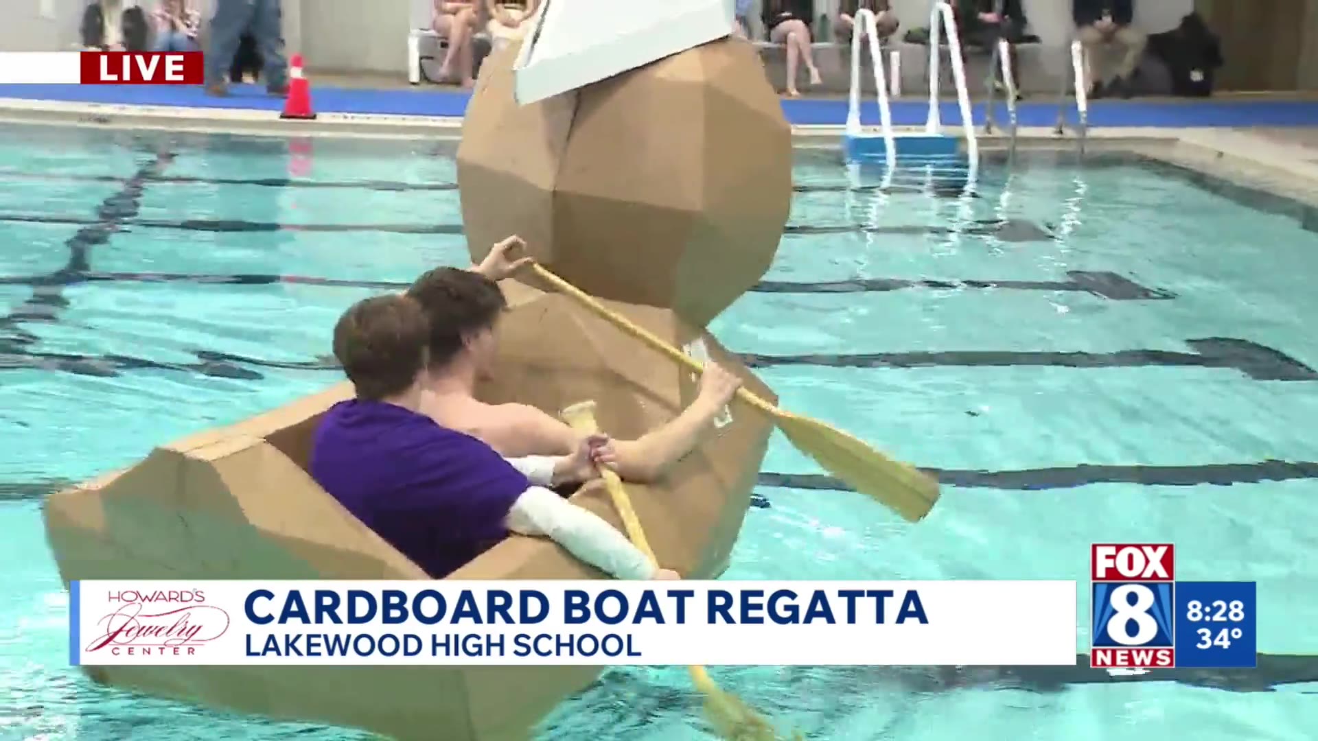 Kenny sets sail at Lakewood’s Cardboard Boat Regatta! – Fox 8 Cleveland WJW