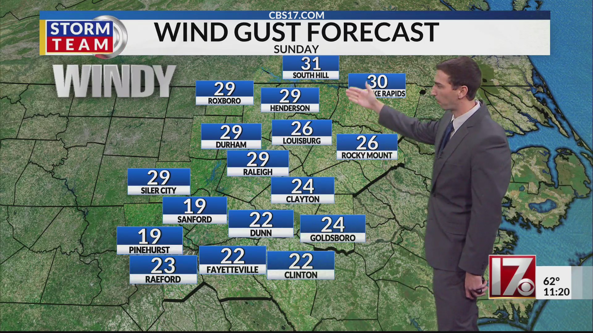 Central NC cold front Sunday brings fire risk – CBS17.com