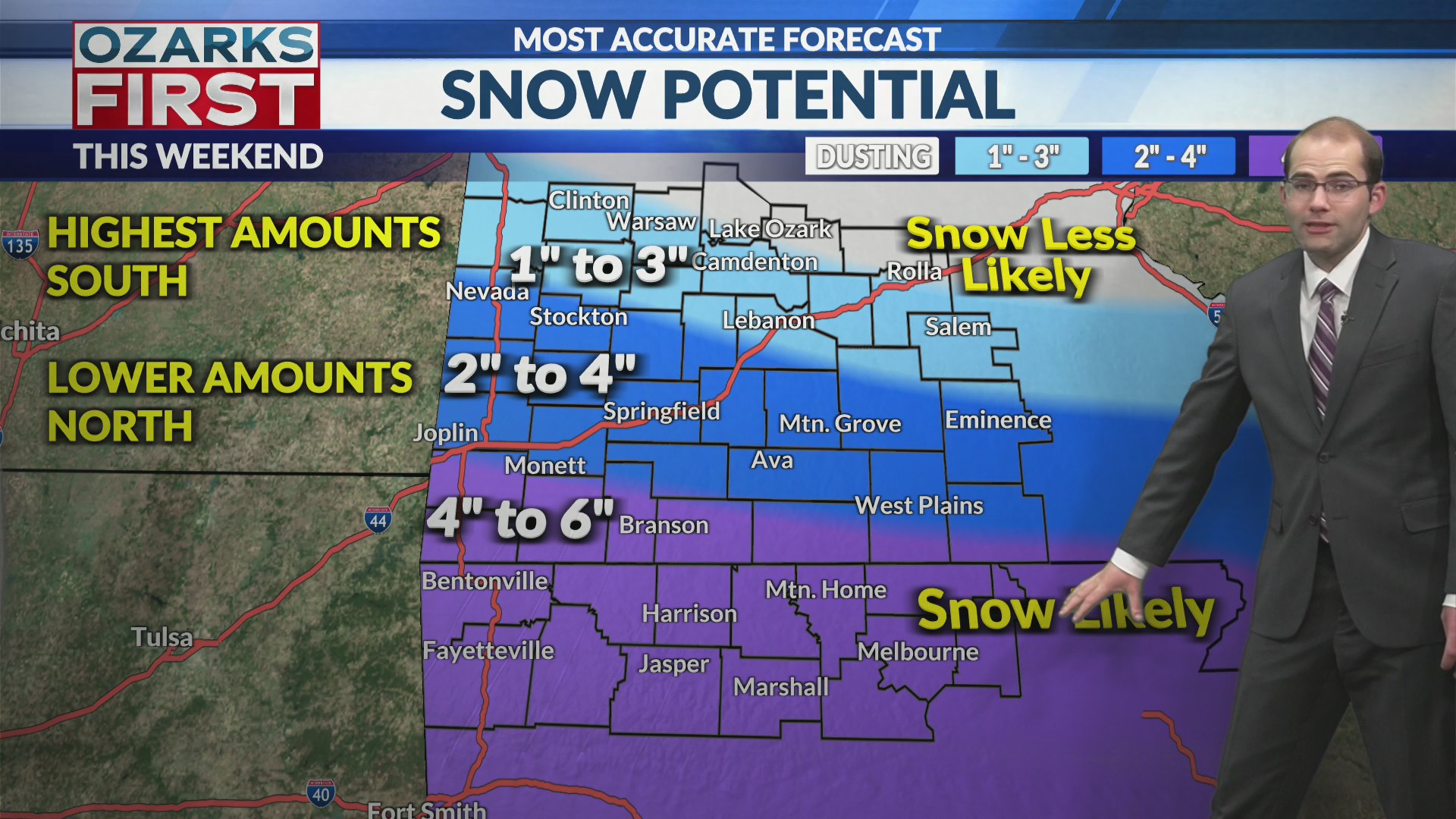 Starting to see agreement for winter storm this weekend – KOLR ...
