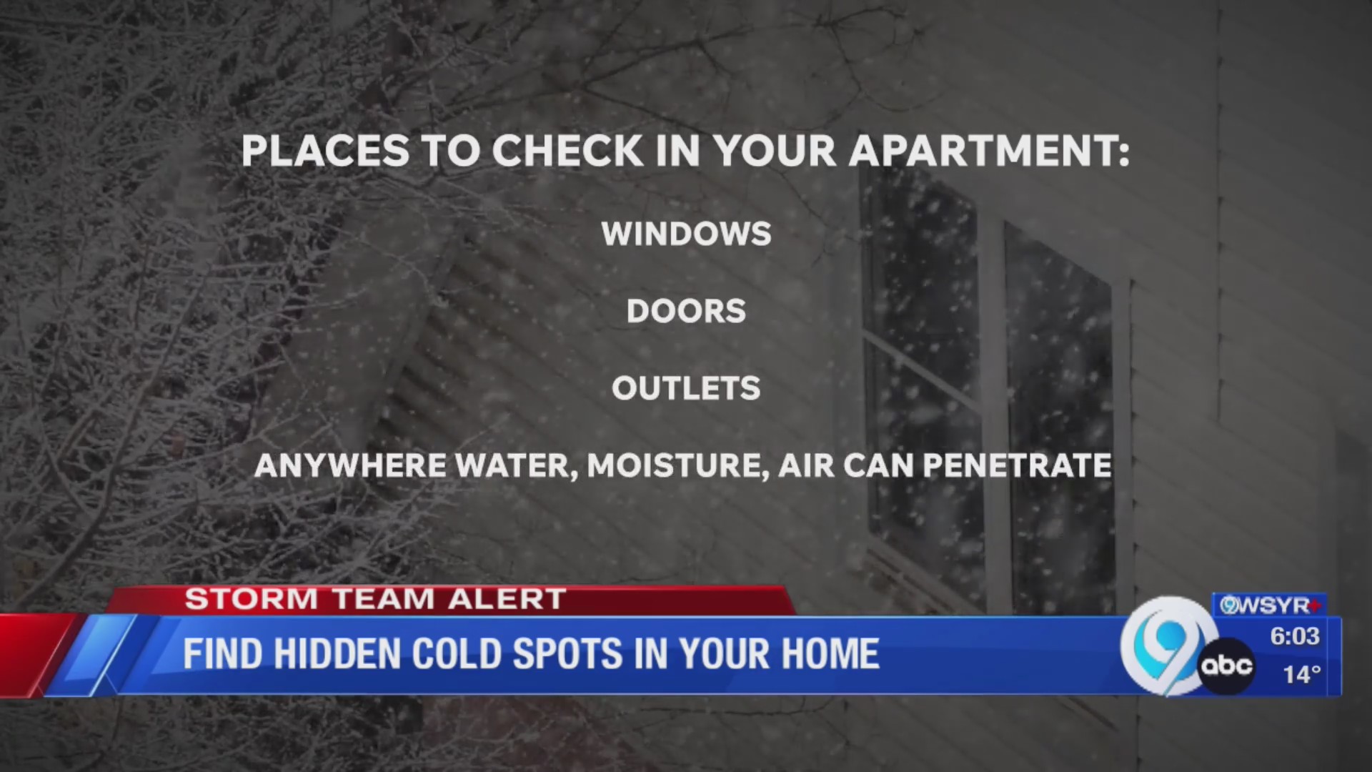 Tips to find hidden cold spots in your home – WSYR