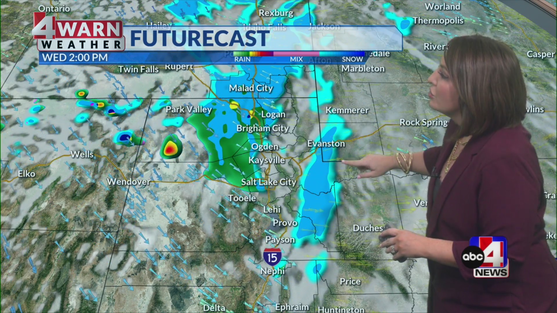 Isolated shower possible as weak cold front passes Northern Utah for ...