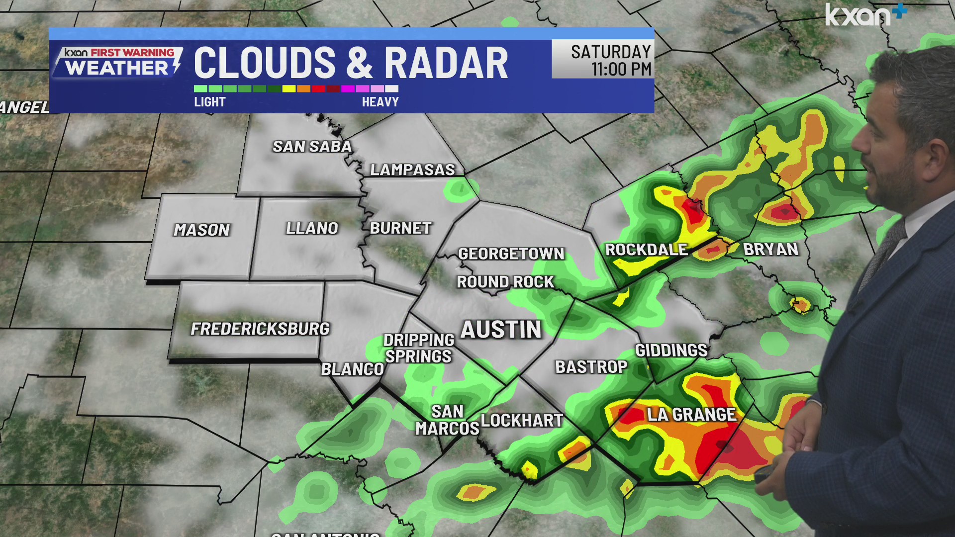 Temperatures heading down as front arrives, rain chances overnight ...