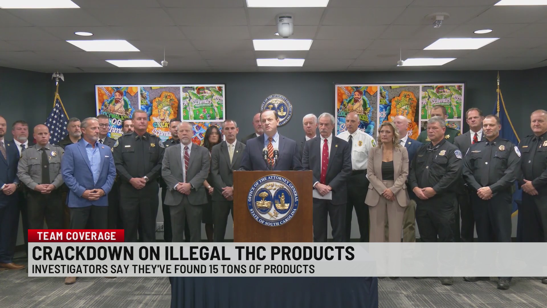 South Carolina authorities crack down on illegal THC products – WSPA 7NEWS