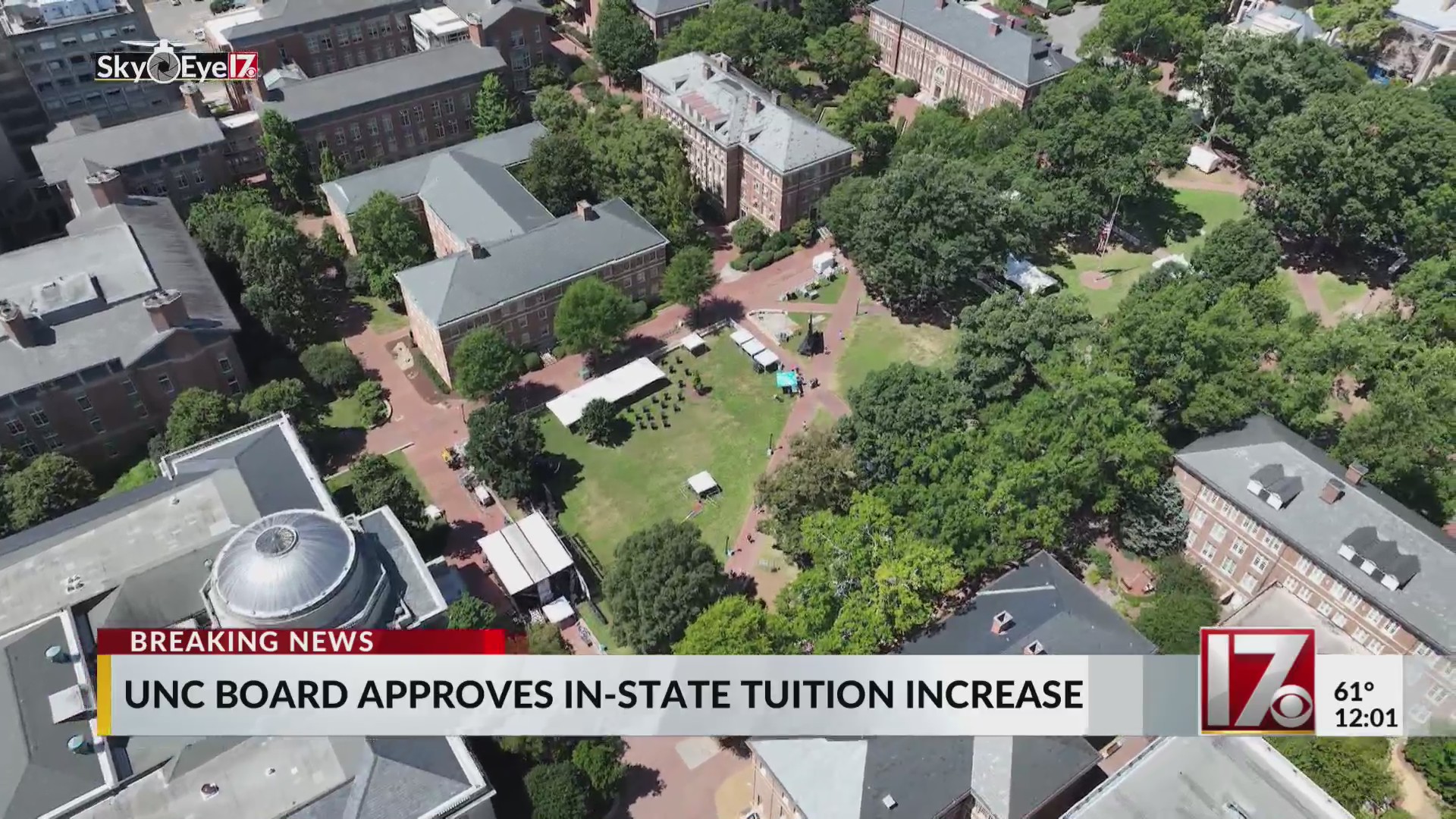 UNC board approves in-state tuition increase – CBS17.com