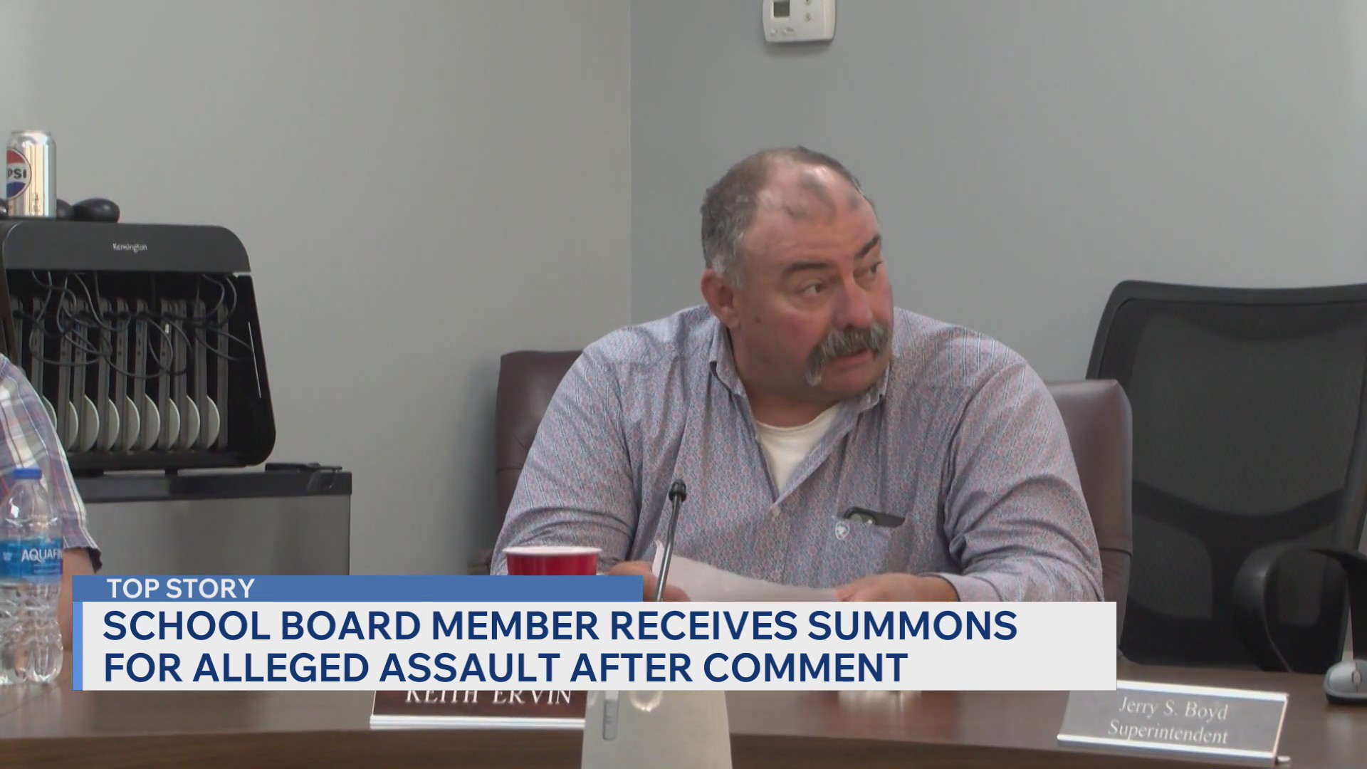 Censured school board member Keith Ervin charged with assault – FOX21 ...