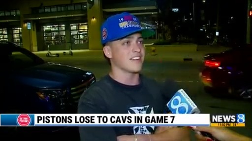 Fans watch as Pistons lose to Cavs in Game 7 – WOODTV.com