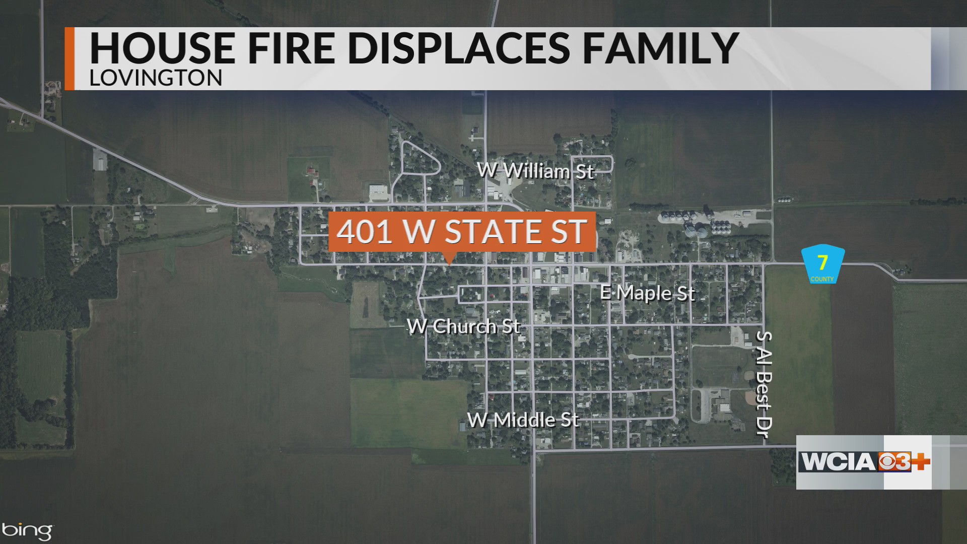 Family displaced, one hospitalized after Lovington house fire – WCIA.com