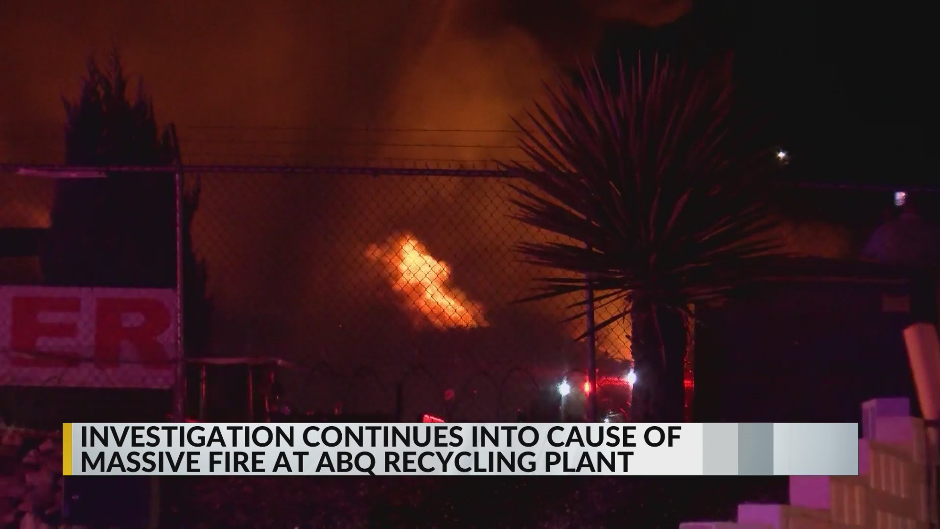 Investigation continues into cause of fire at Albuquerque recycling ...