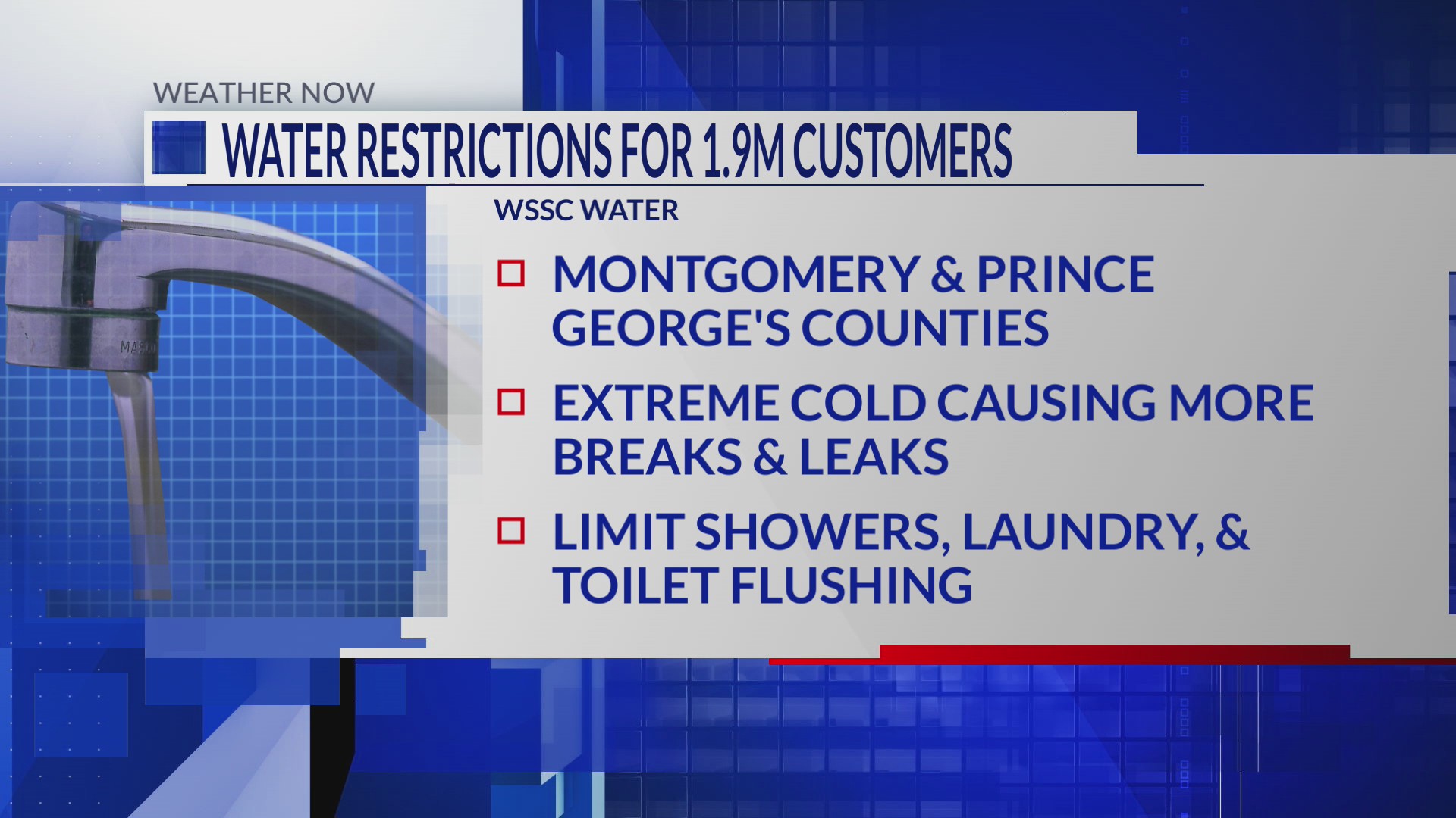 WSSC Water issues ‘essential’ water use restriction in parts of ...