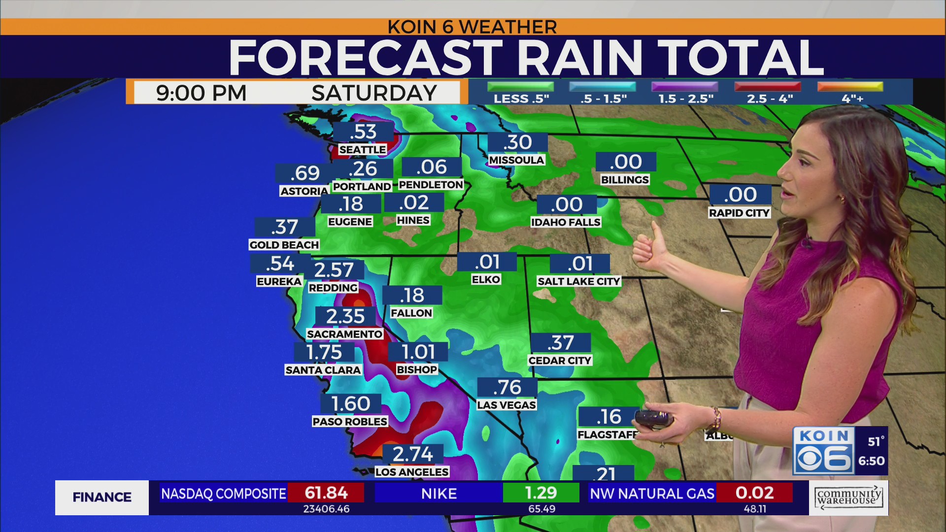 Weather forecast: Rain showers return to Portland Thursday – KOIN.com