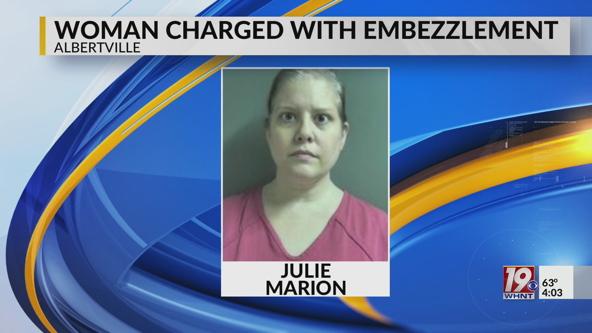 Woman Charged with Embezzlement | Nov. 25, 2025 | News 19 at 4 p.m ...