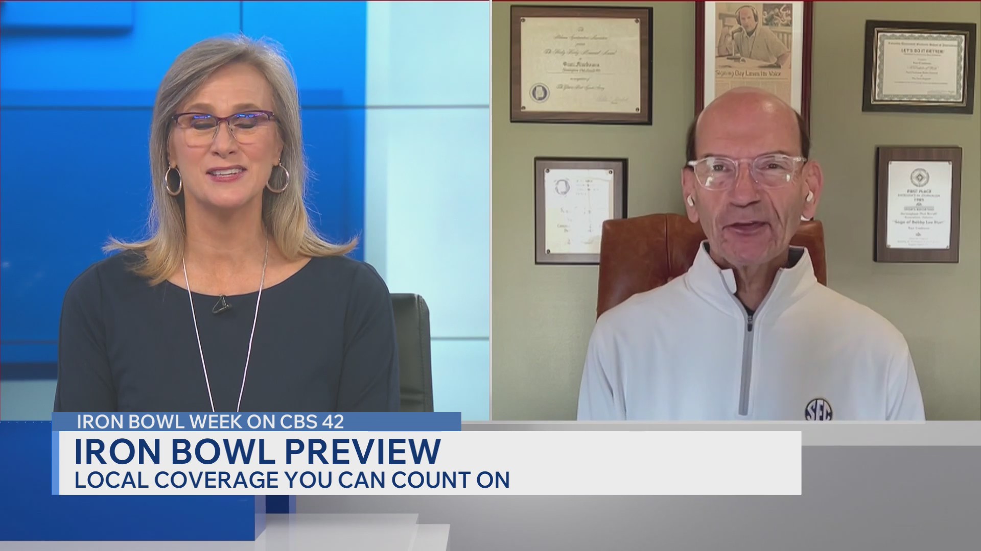 Paul Finebaum previews the Iron Bowl and discusses possible U.S. Senate ...