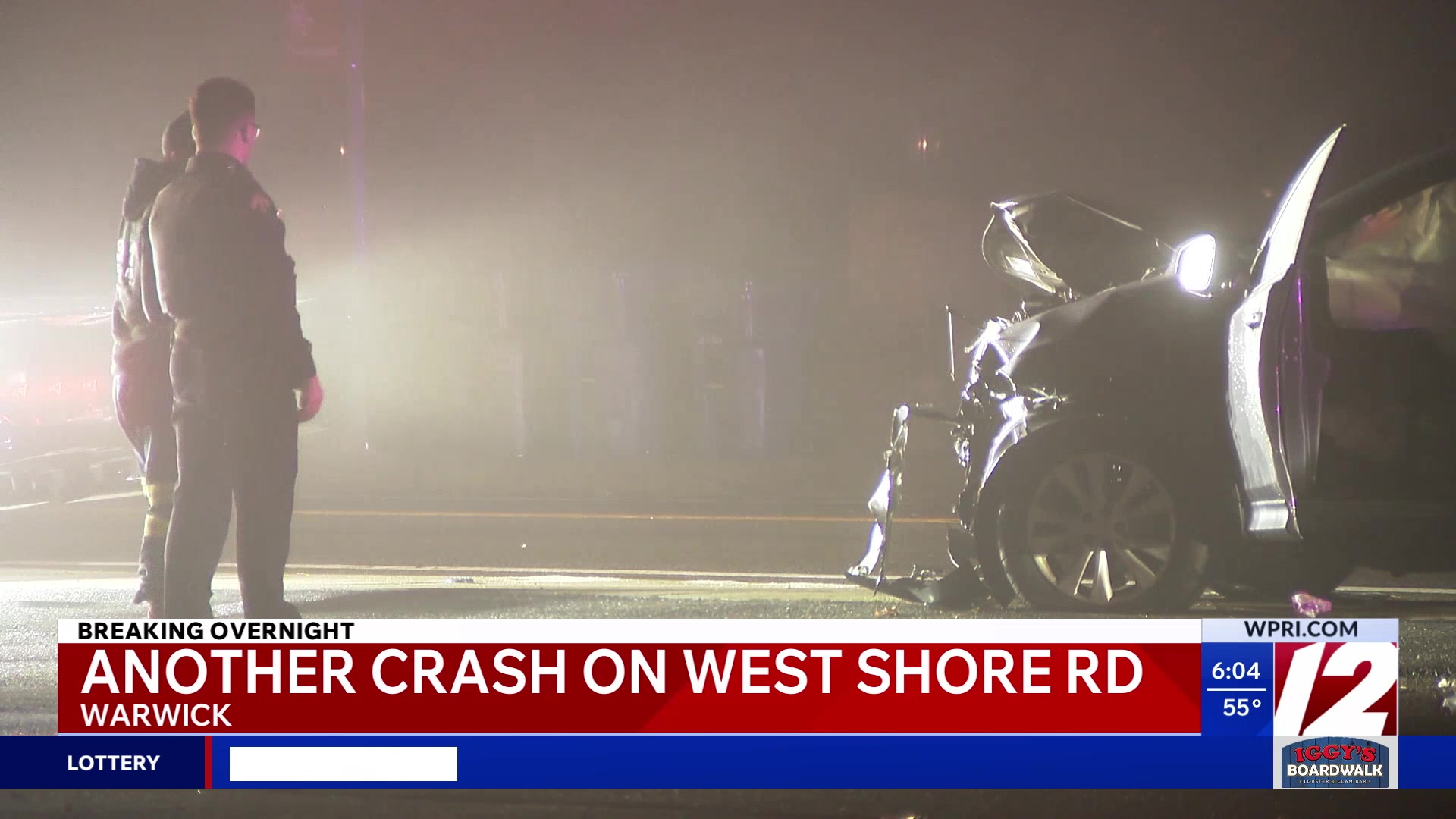 Car heavily damaged in Warwick crash – WPRI.com