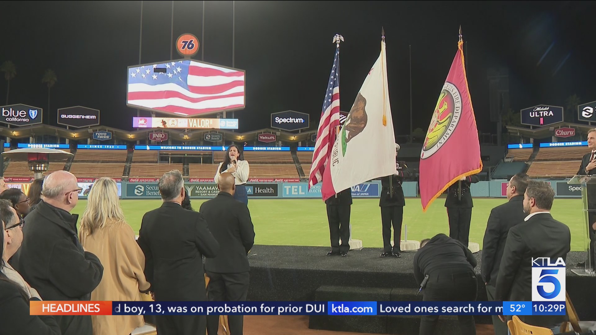LAFD’s annual Valor Awards ceremony held at Dodger Stadium – KTLA
