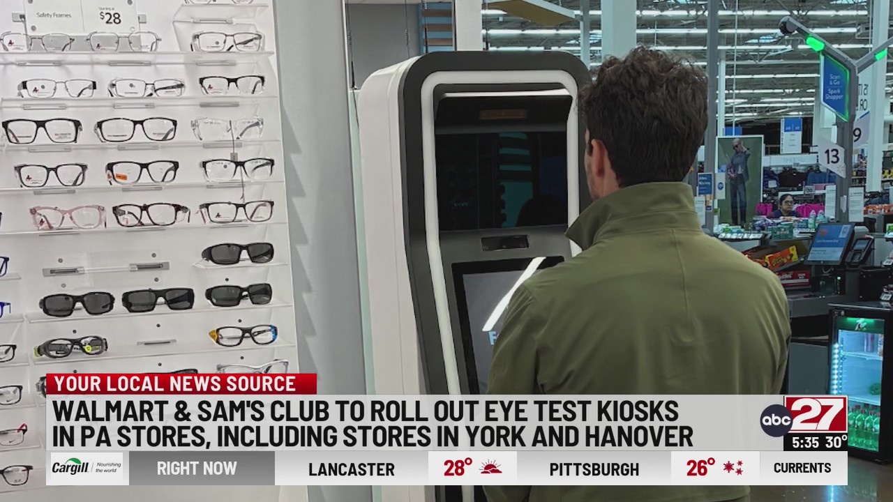 Walmart rolling out new eye test kiosks – WIVT – News 34