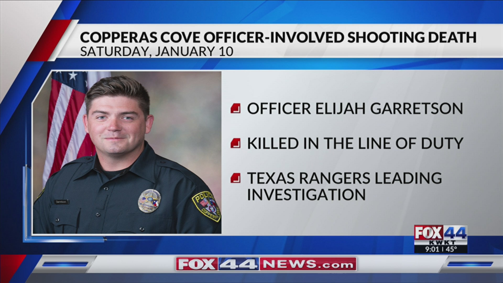 Copperas Cove Officer Killed in Saturday Shooting – KXAN Austin