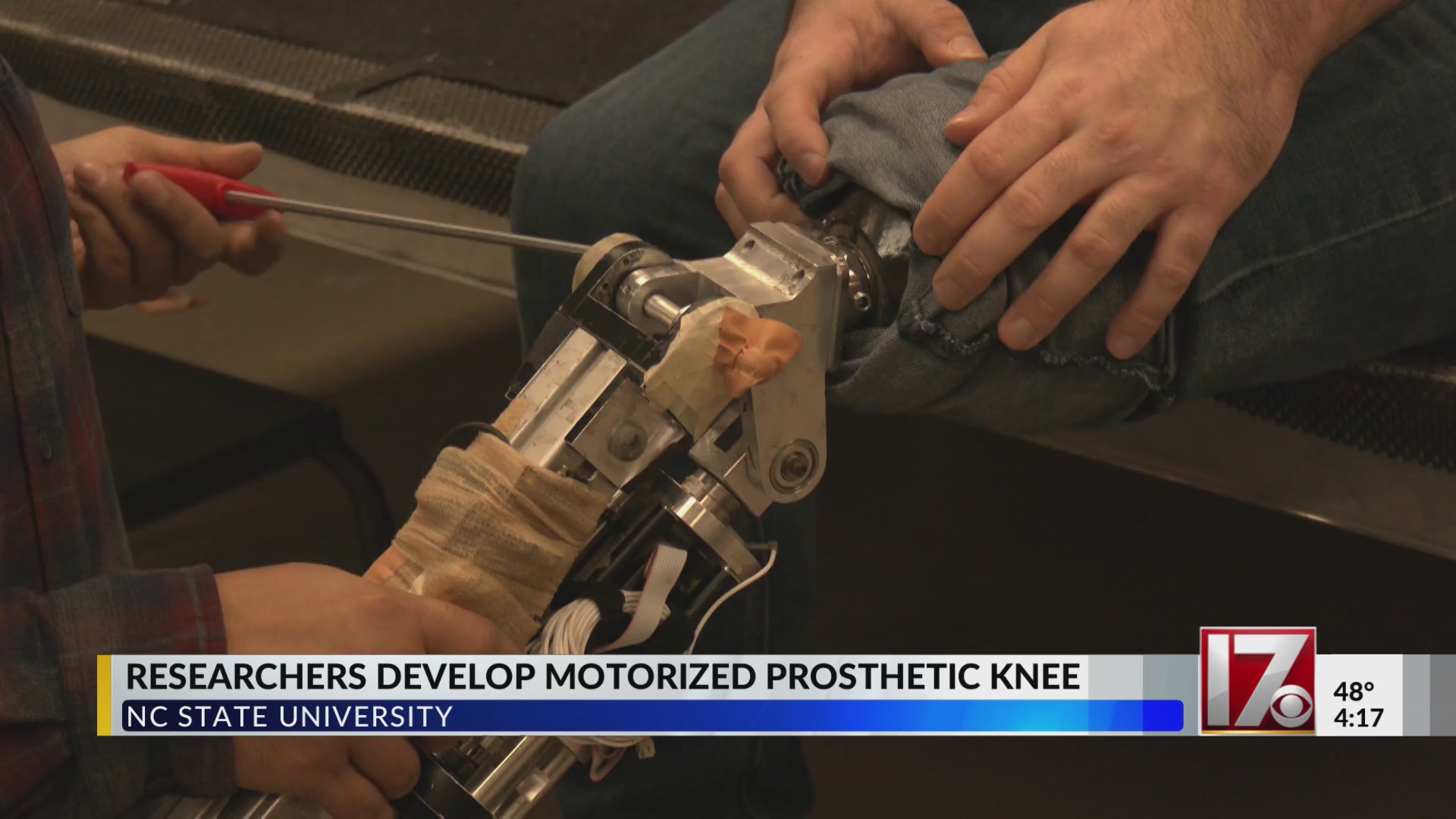 NC State researchers develop motorized prosthetic knee – CBS17.com