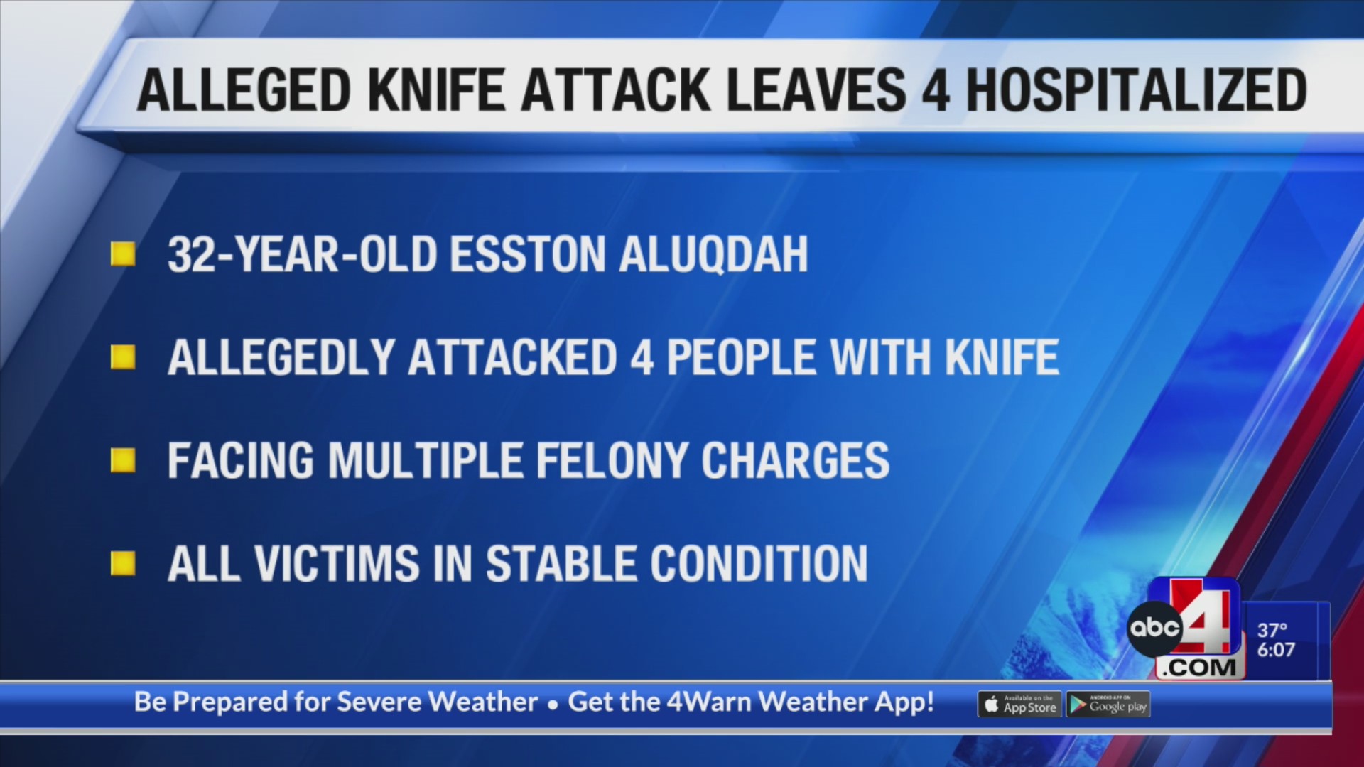 Aggravated assault in Provo leaves four hospitalized – ABC4 Utah