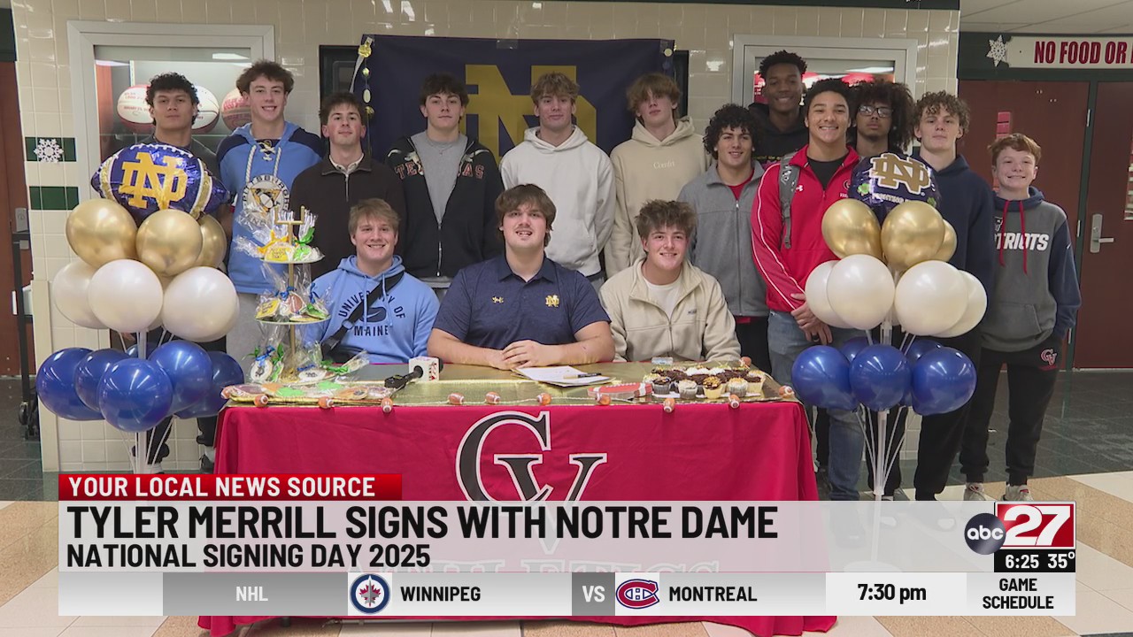 Cumberland Valley’s Merrill signs to play at Notre Dame – ABC27