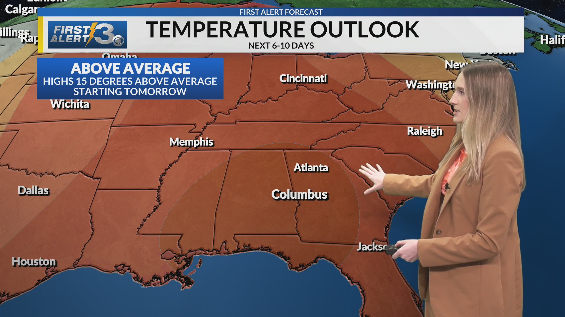 Columbus, Ga Forecast Monday Evening (11/17/24)- Kaylee Barbee – WRBL