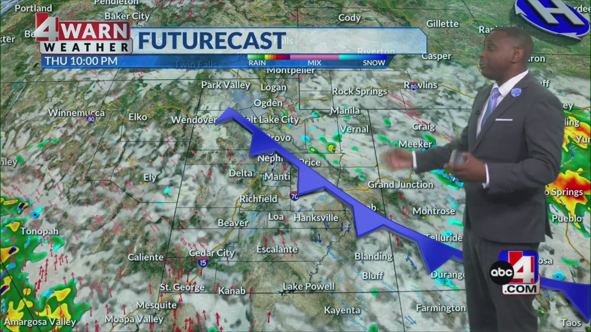 Spotty light showers across northern and eastern Utah through Friday ...