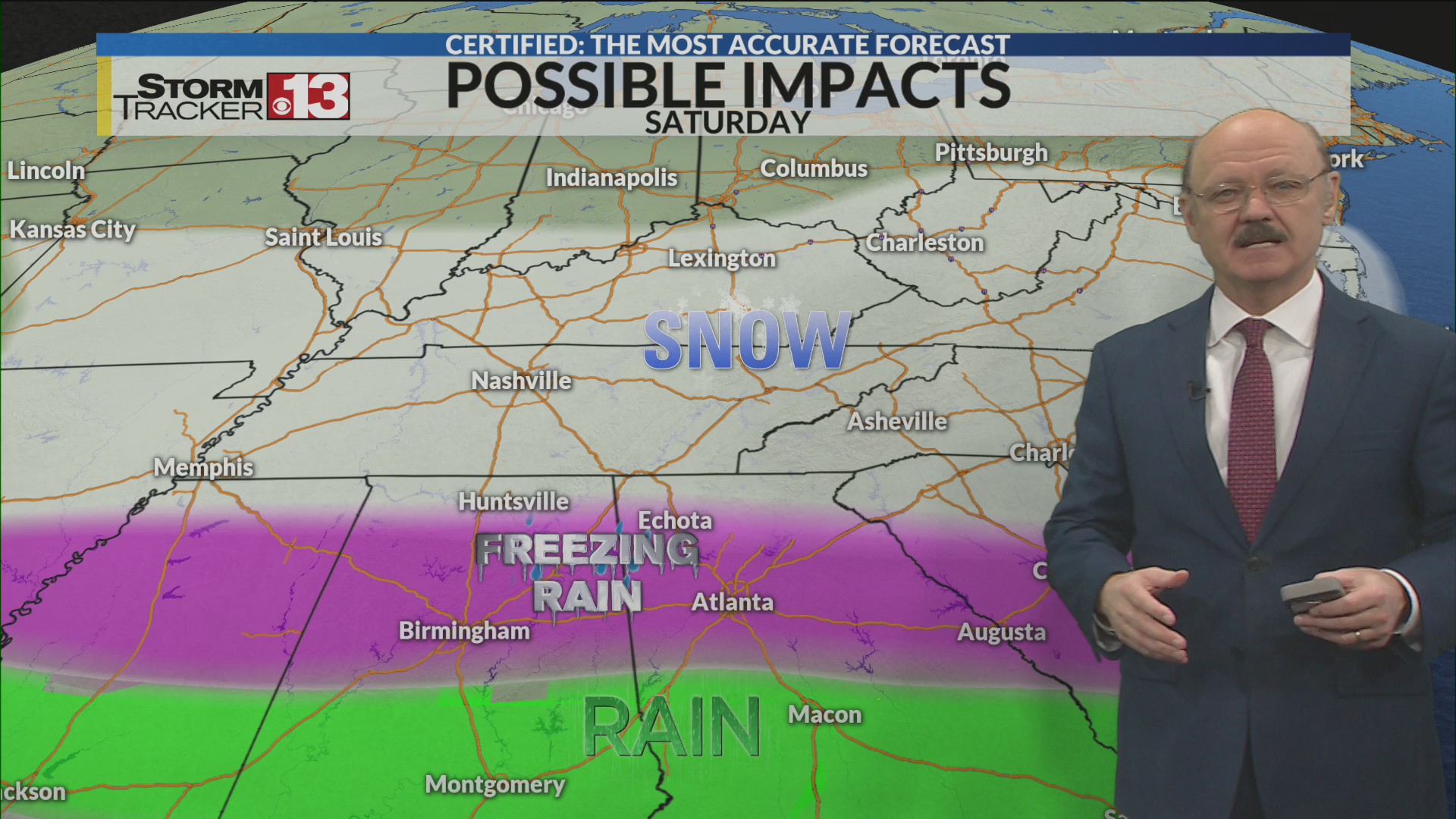 Monday’s glance at the cold and the snow chances for the weekend – WOWK ...
