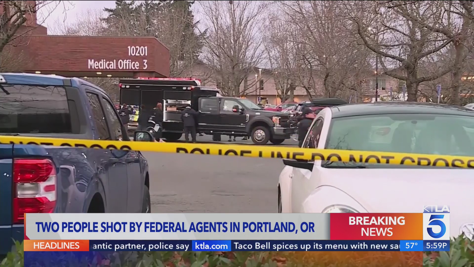 Two people shot by federal immigration agents in Portland, Oregon – KTLA