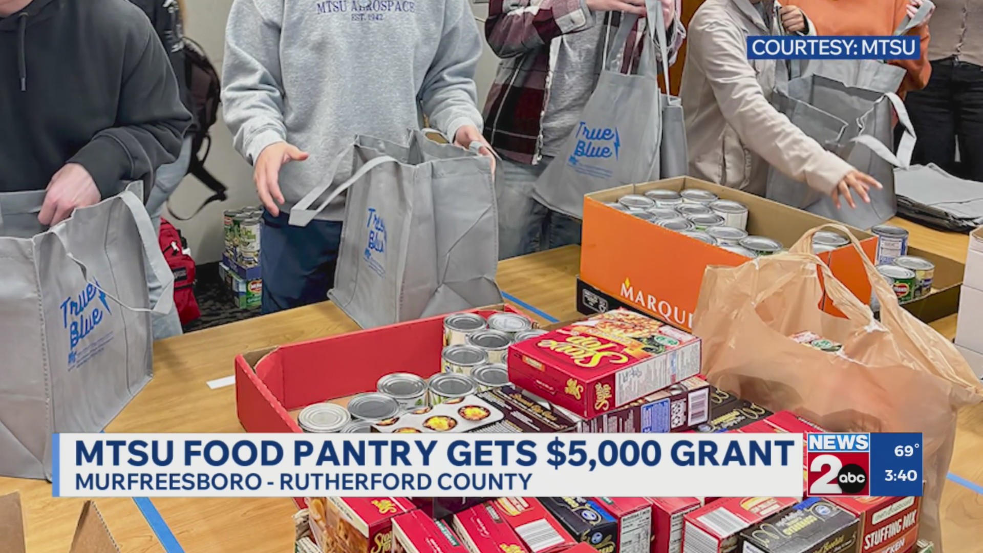 MTSU food pantry gets $5K grant – WKRN News 2