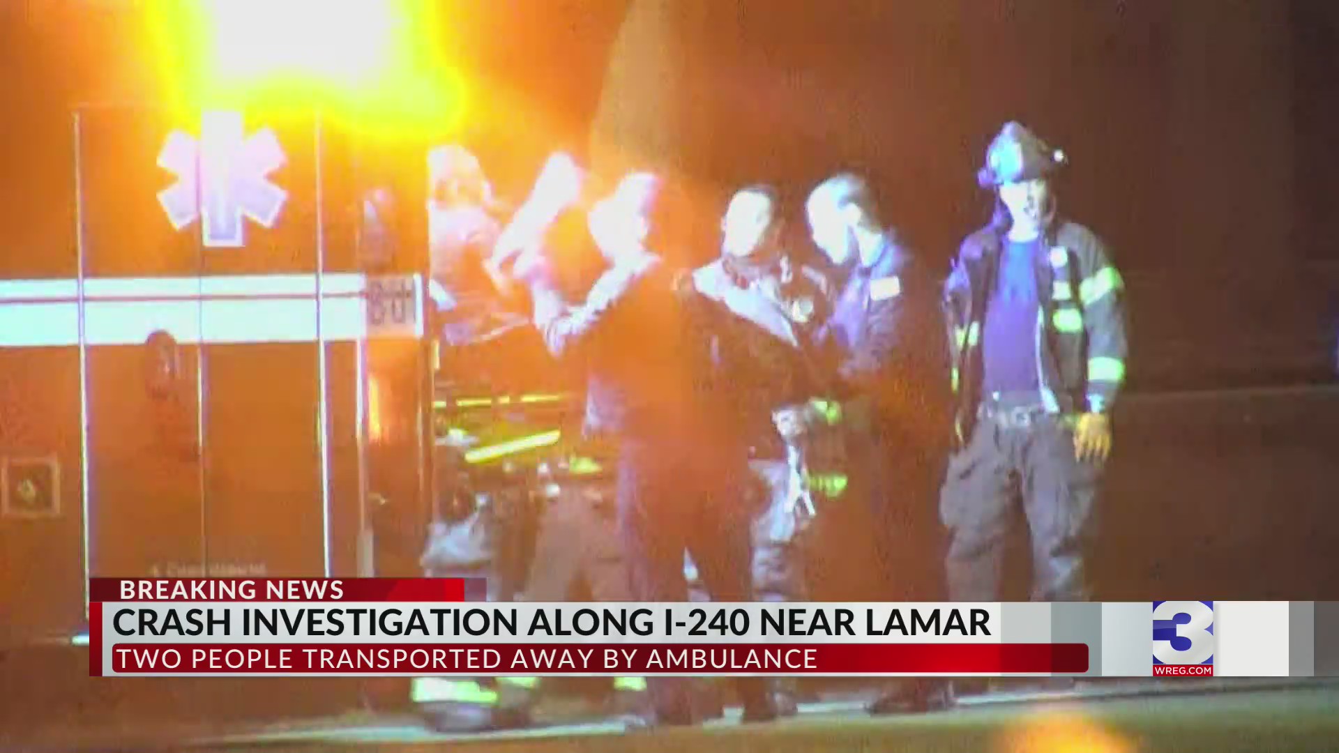 Two hospitalized after car crashes into ditch on I-240 – WREG.com