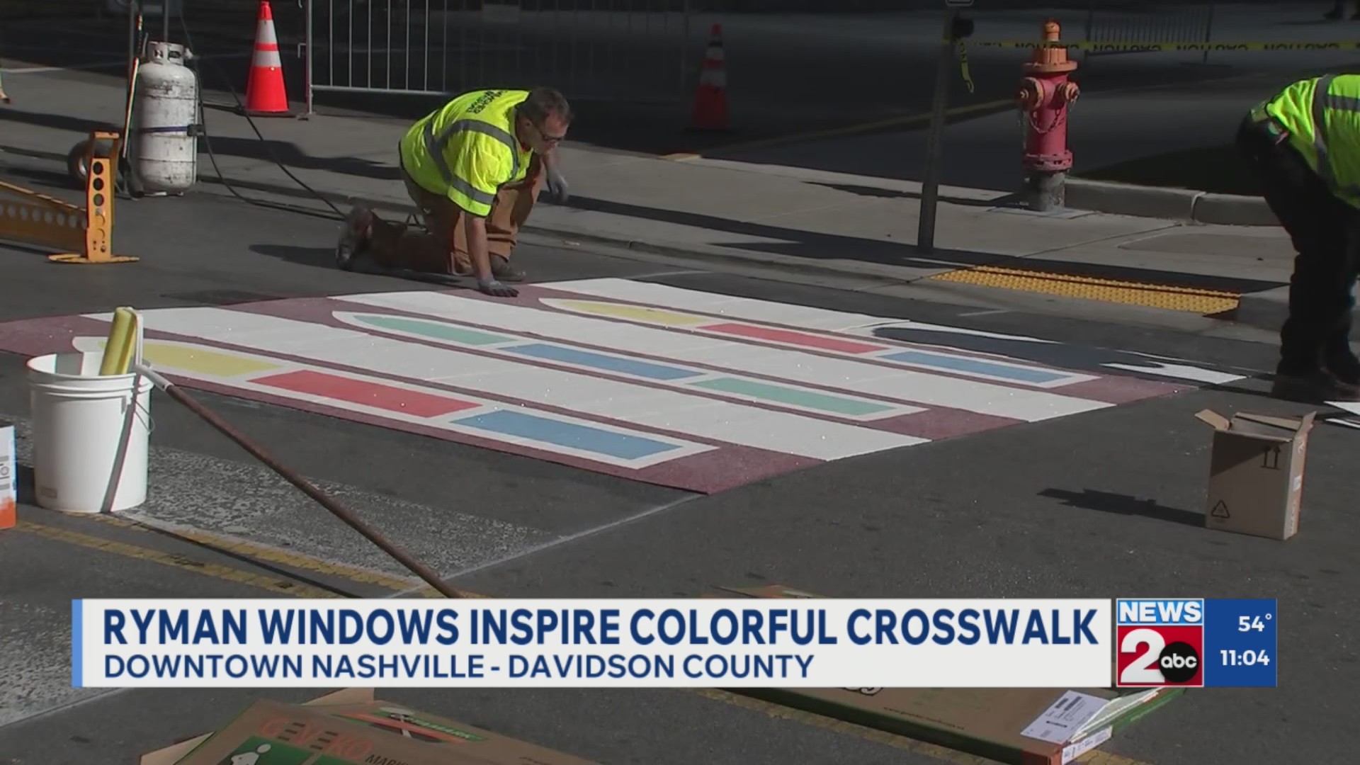 Ryman windows inspire Broadway crosswalk – WKRN News 2