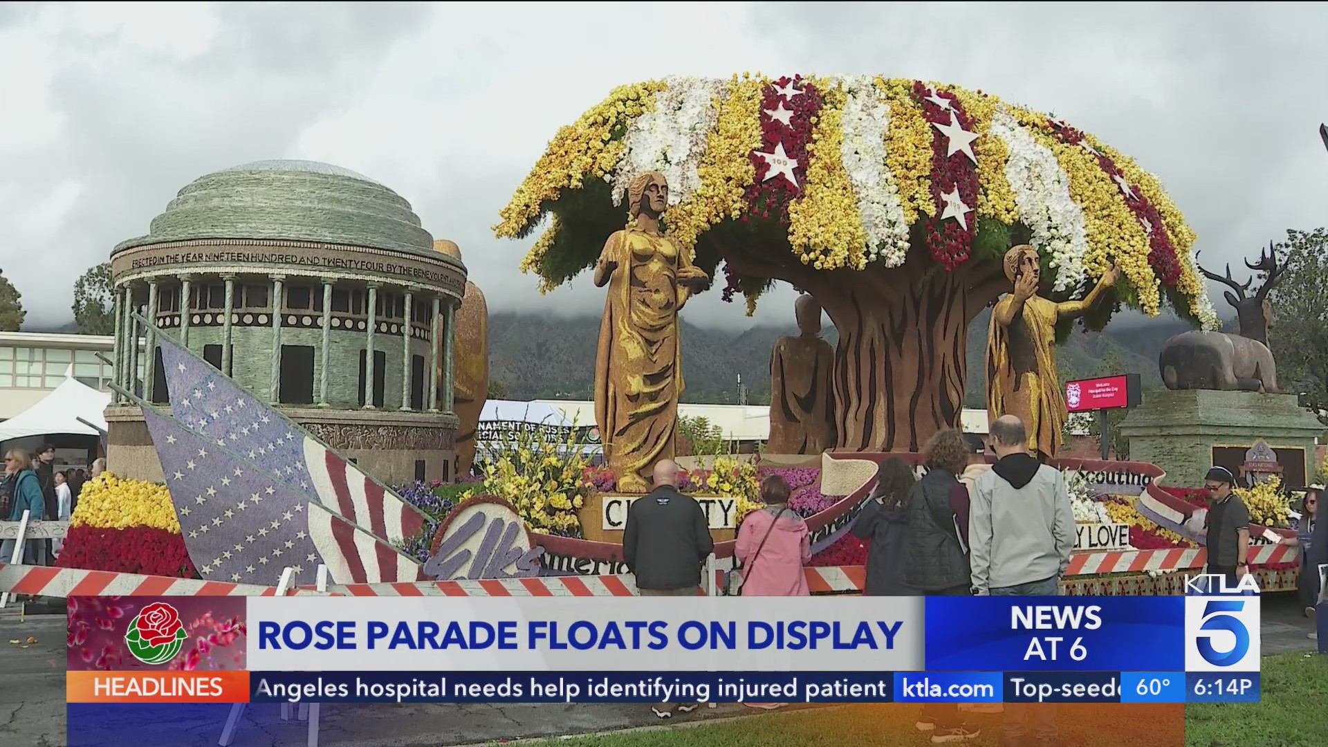 Rose Parade floats on display for Floatfest in Pasadena – KTLA