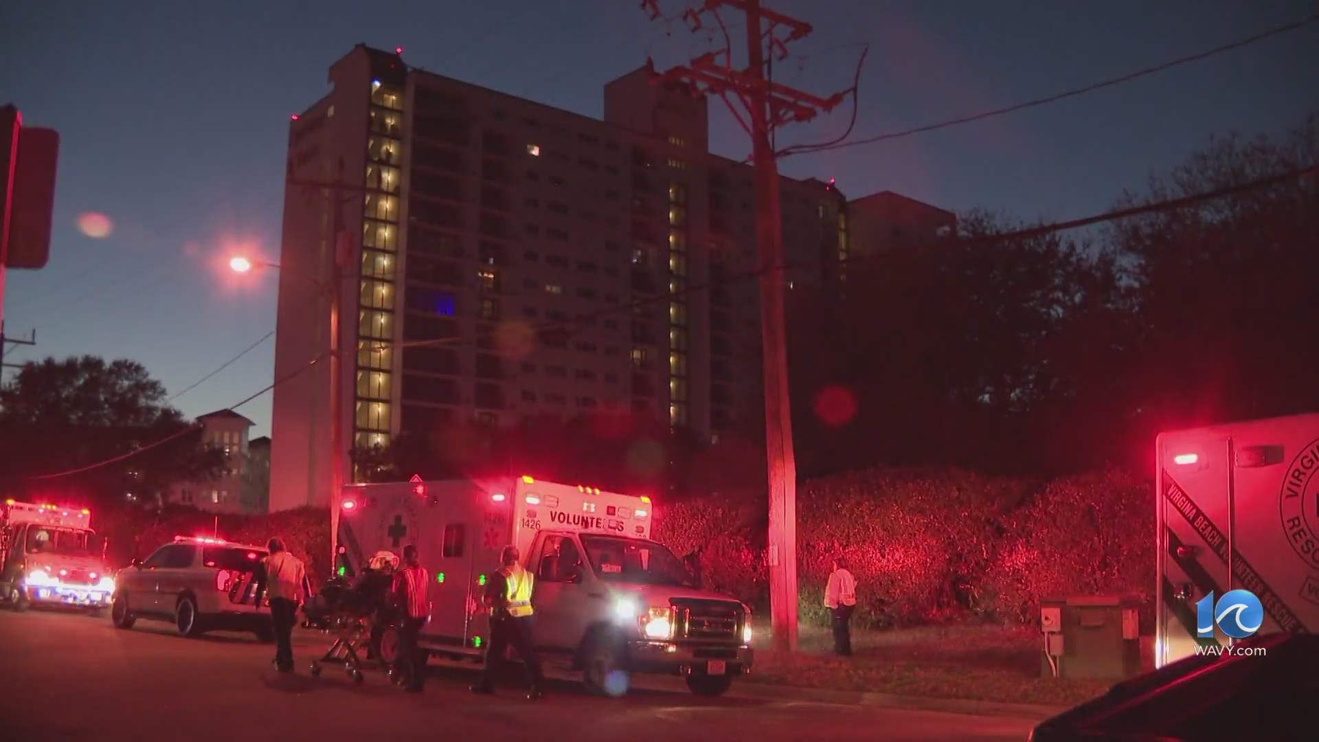 Firefighters battle blaze at Cape Henry Towers in VB – WAVY.com