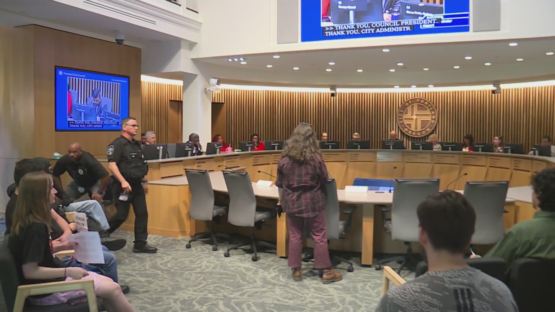 Portland city council adopts budget after contentious meeting featuring ...