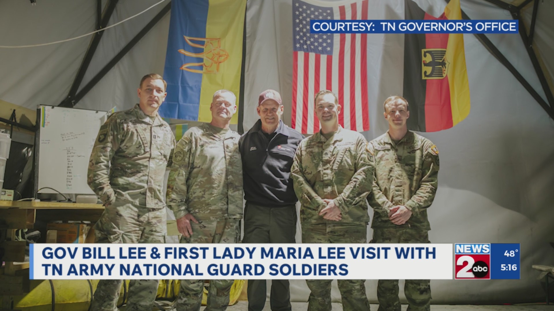 Gov. Bill Lee, First Lady Maria Lee visit with Tennessee Army National ...