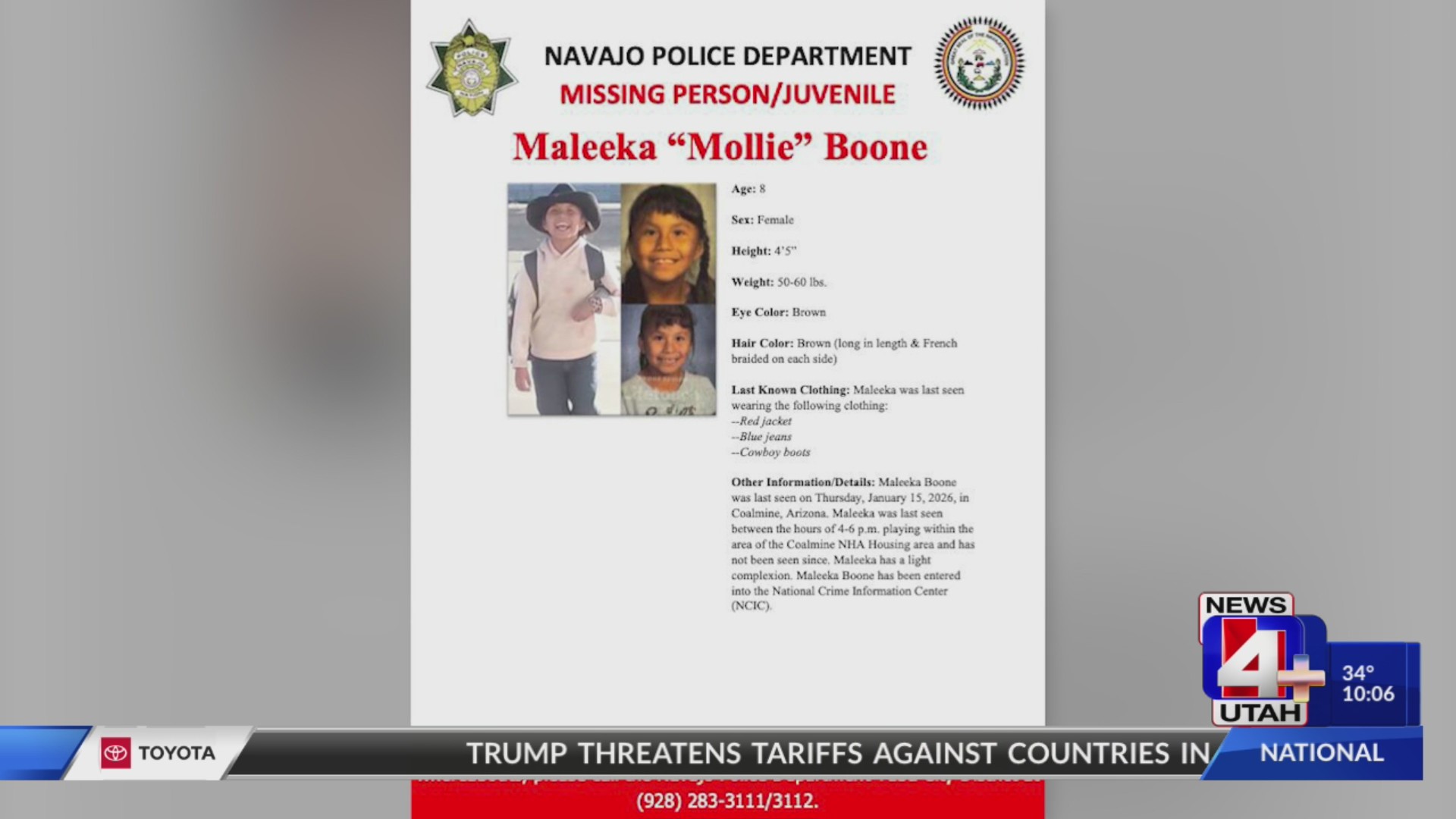 8-year-old girl found dead after being reported missing out of Navajo ...