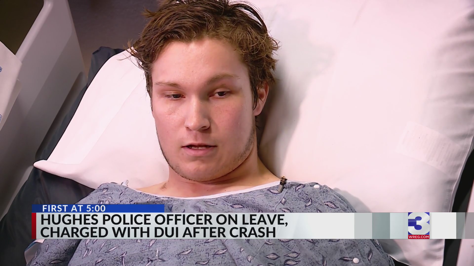 Hughes Police officer placed on leave, charged with DUI after crash ...