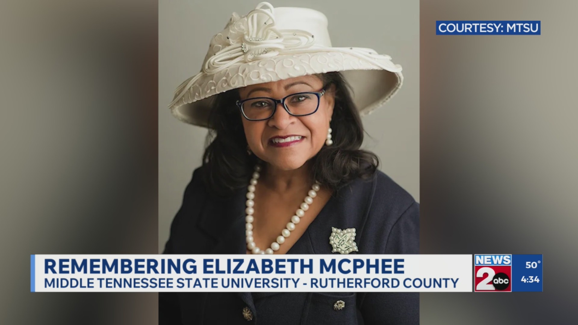 Remembering MTSU First Lady Elizabeth McPhee – WKRN News 2