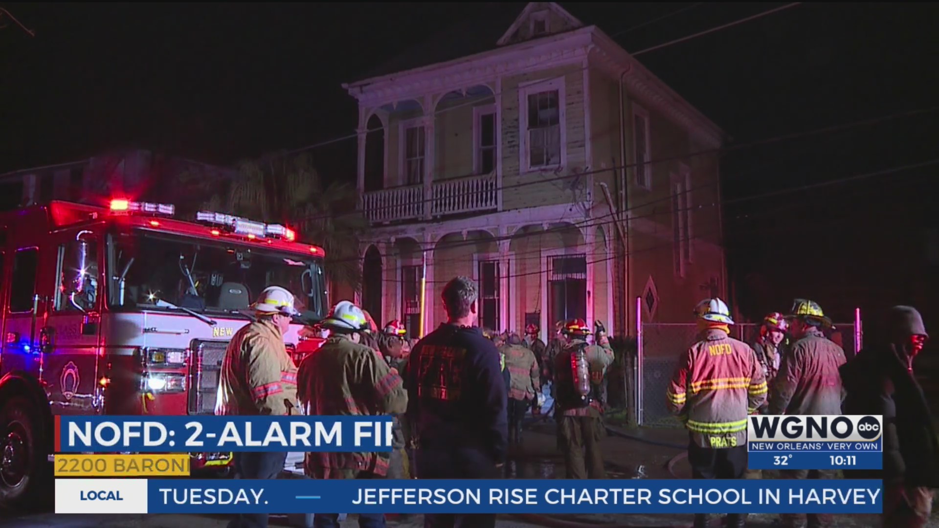 Crews respond to two-alarm fire on Baronne Street – WGNO