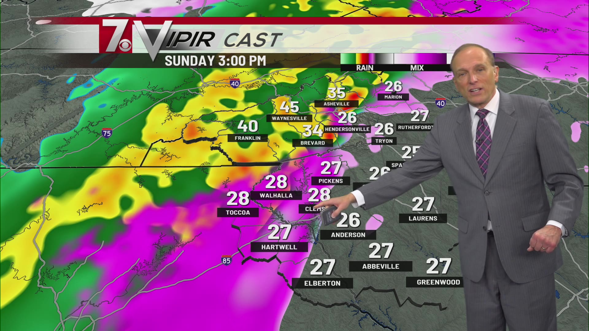 7Weather Sunday AM Forecast – WSPA 7NEWS