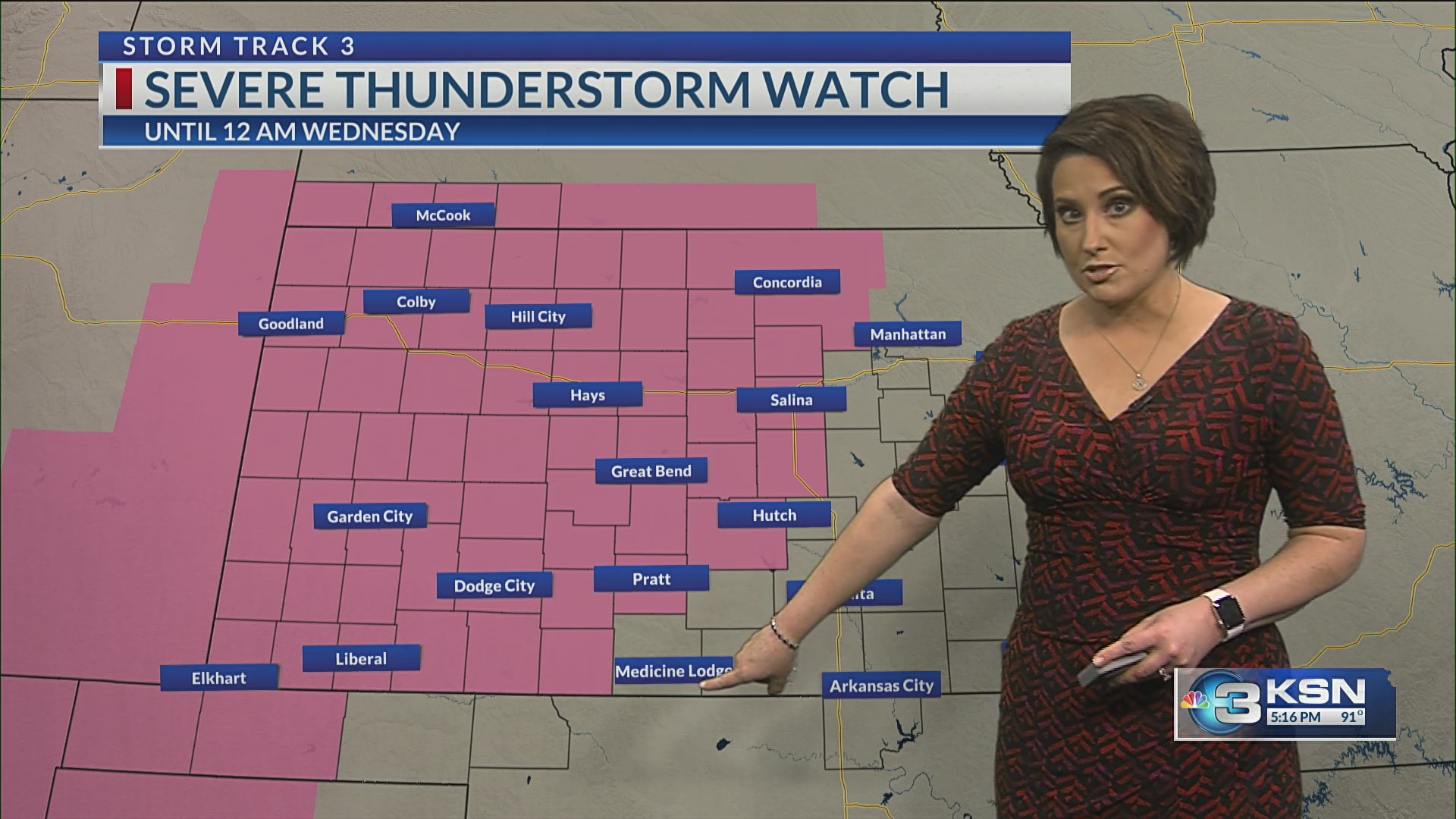 Tuesday Evening Weather Update – KSN-TV