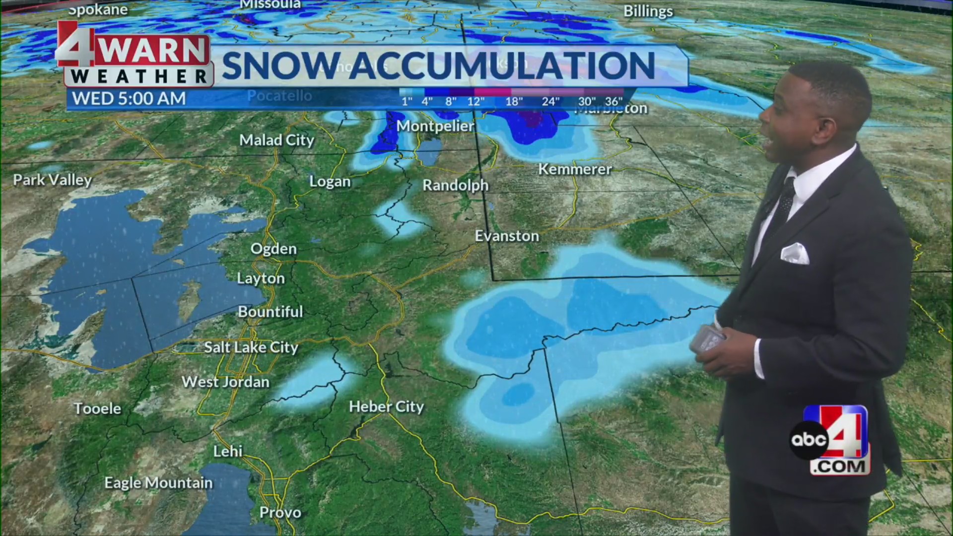 Isolated light rain and snow chances across far northern Utah – ABC4 Utah